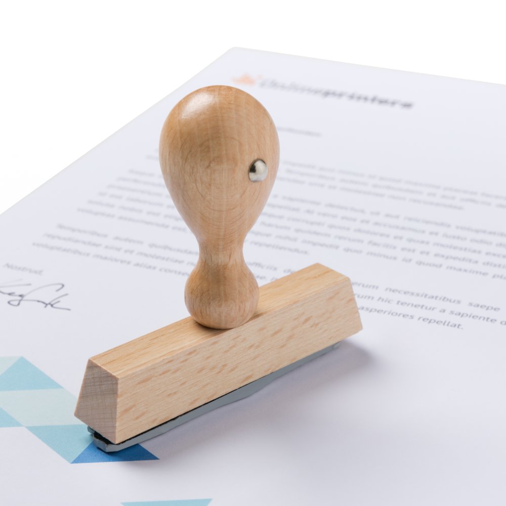 Stampa Timbro in legno 60x10mm | Onlineprinters