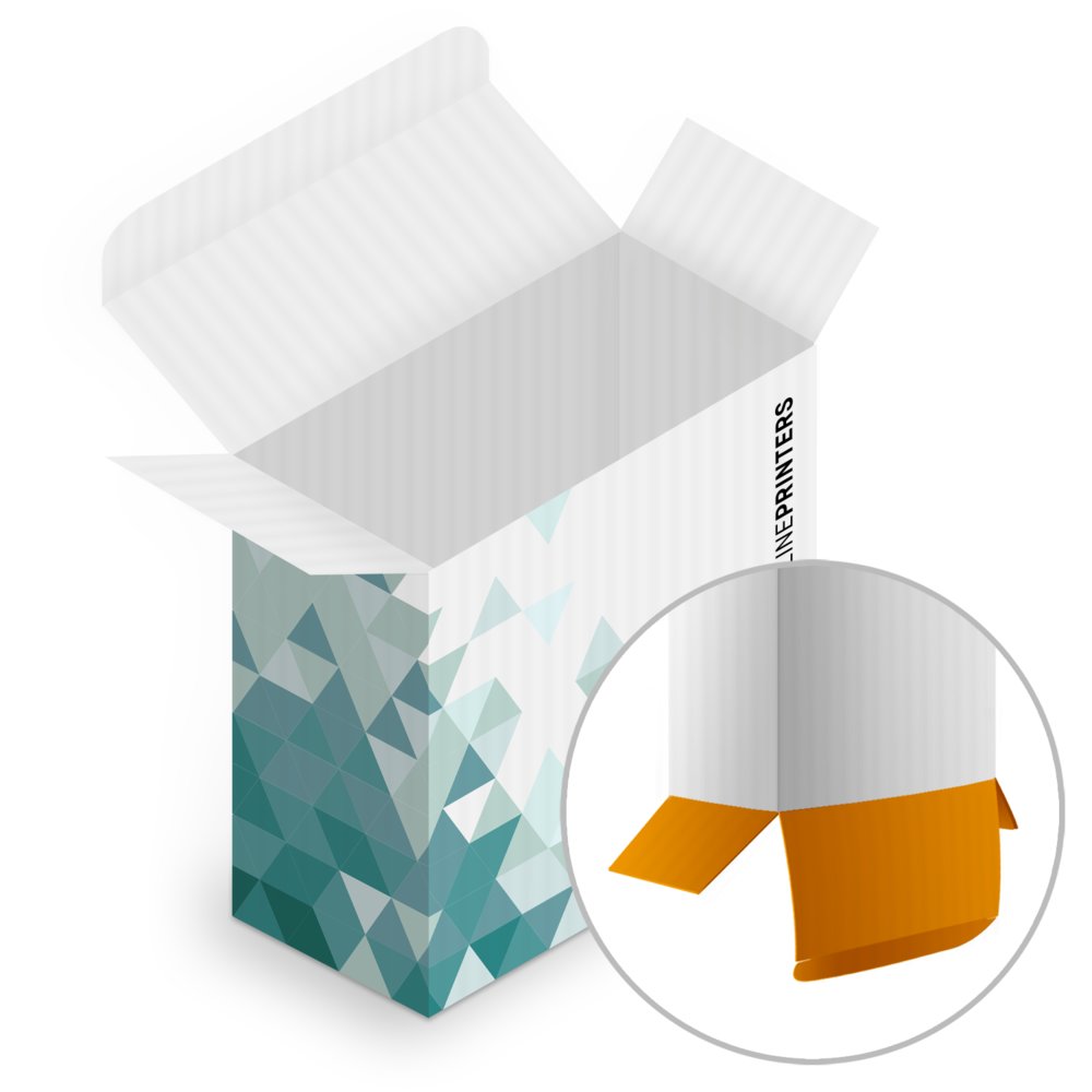 Scatole piegh. con linguette a incastro contrap., Inserimento libero ...