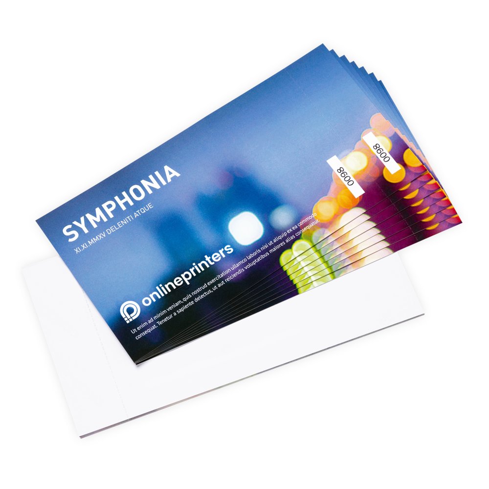 Biglietti d'ingresso, Maxi, stampa solo fronte, Maxi formato con ...